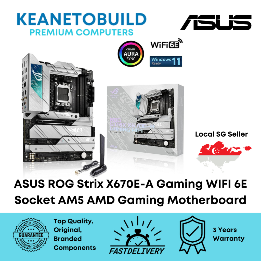 [READY-STOCK] ASUS ROG Strix B650-A Gaming WiFi 6E Bluetooth AM5 AMD ...