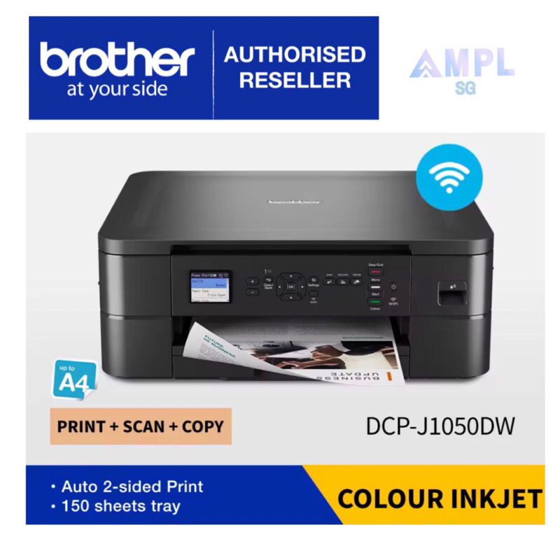 Brother DCP-J1050DW Inkjet Printer Print | Scan | Copy | Wireless ...