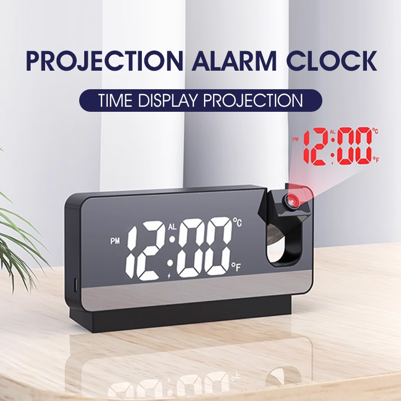 HXR Smart Digital Desk Clock projection Alarm Clock LED Digital ...