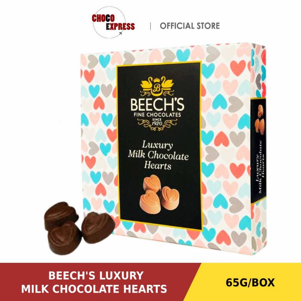 Beech's Luxury Milk Chocolate Hearts | Chocolate Gift Box 65g/ Product of UK | Shopee Singapore