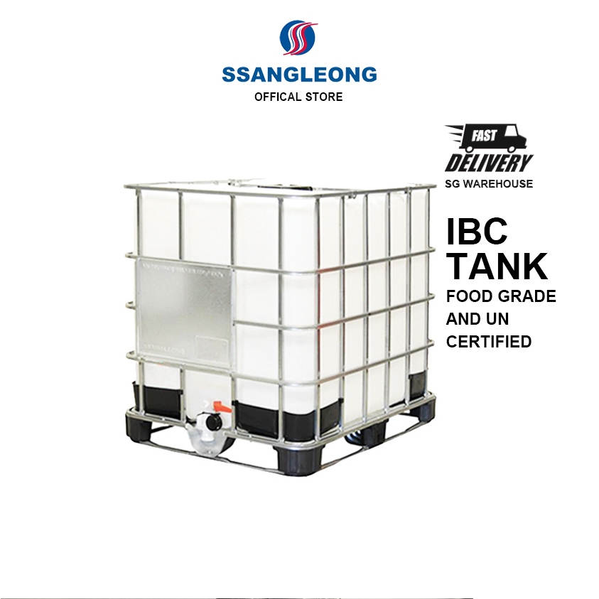 [SG STOCK] 1,000 Litres Food Grade New IBC Tank with UN Certification ...