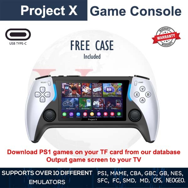 [SG Seller]New Project X 4.3 Inch Fast Charge Type C Handheld Game ...