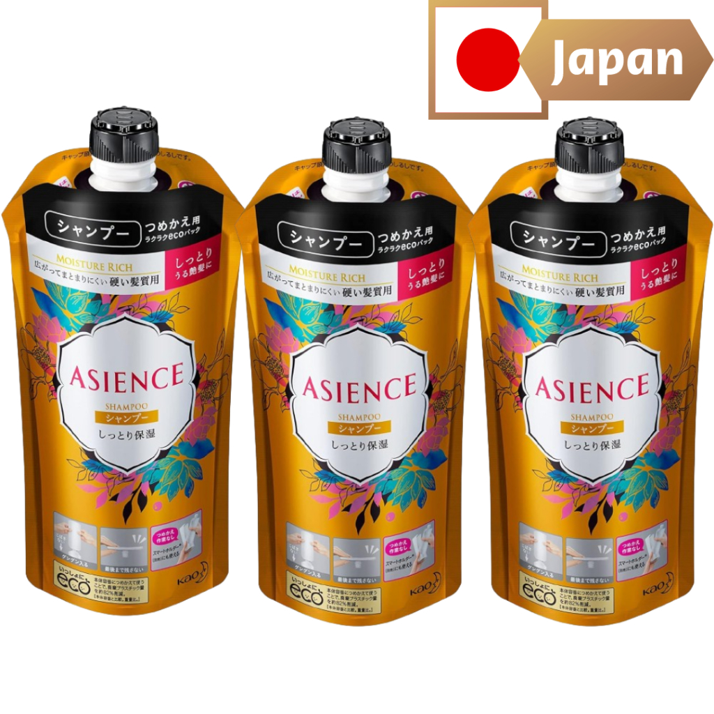 Asience Moisturizing Shampoo Refill 340ml multiple sets | Shopee Singapore