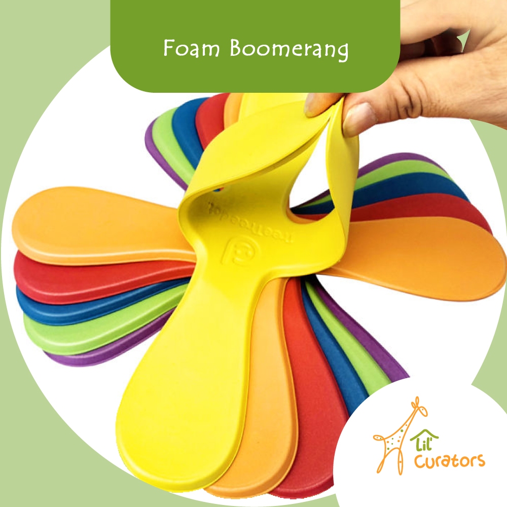 Lil’ Curators Foam Boomerang 10 Inch | Soft & Safe Flying Toy for Kids ...