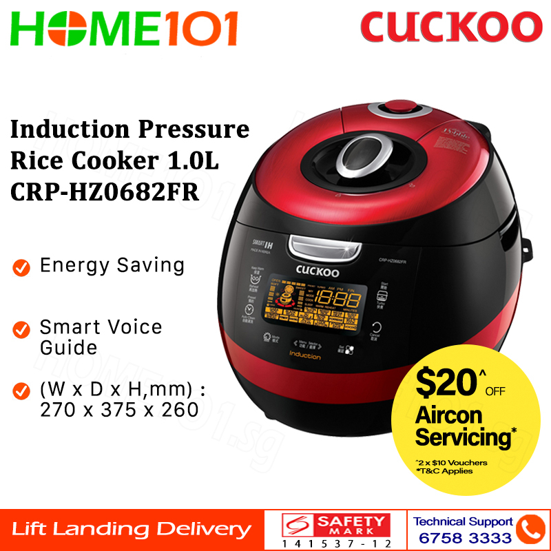 Cuckoo Induction Pressure Rice Cooker 1077W 1.0L CRP-HZ0682FR | Shopee ...