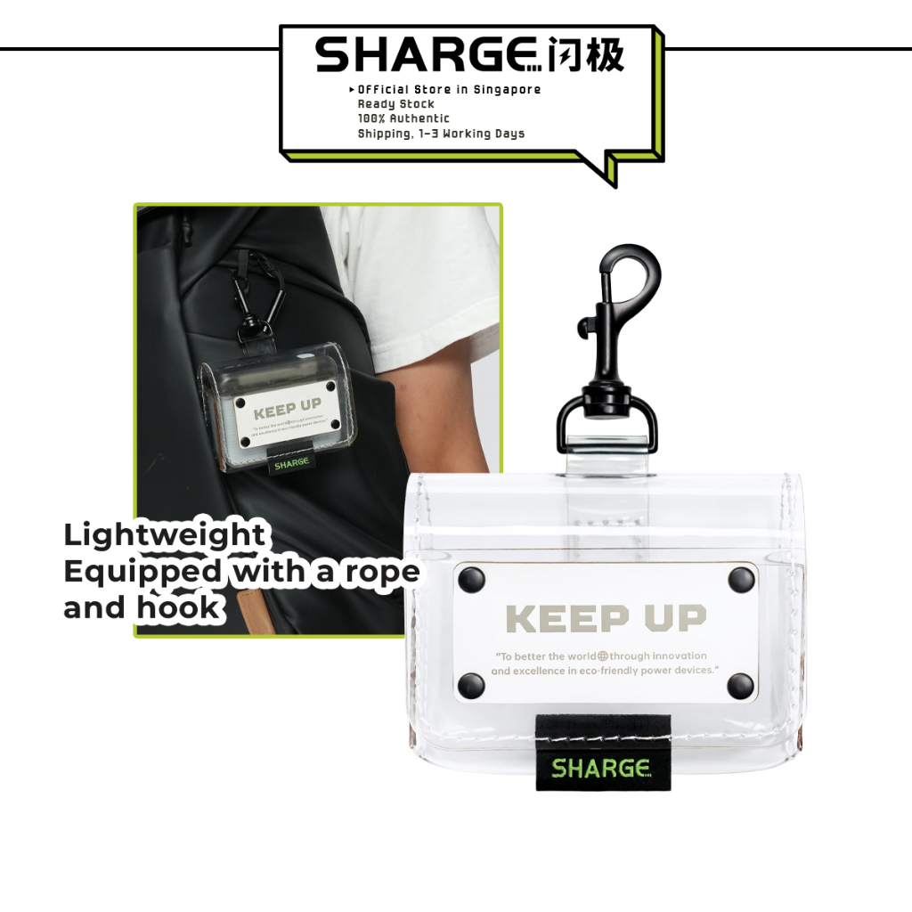 Shargeek/Sharge Flow Power Bank Portable Charger Credit Card Sized ...