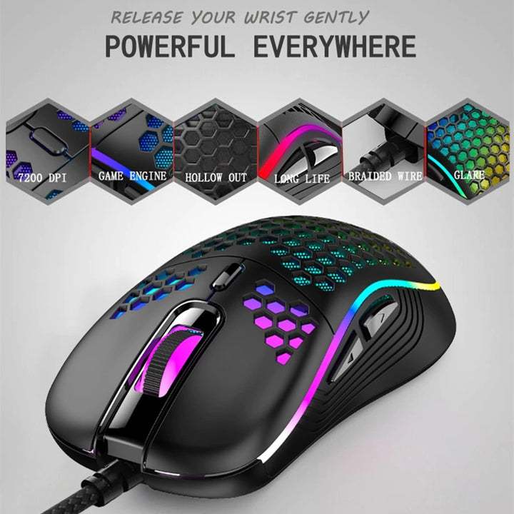 [SG ready stock] Wired Gaming Mouse (Beehive LED) | Shopee Singapore