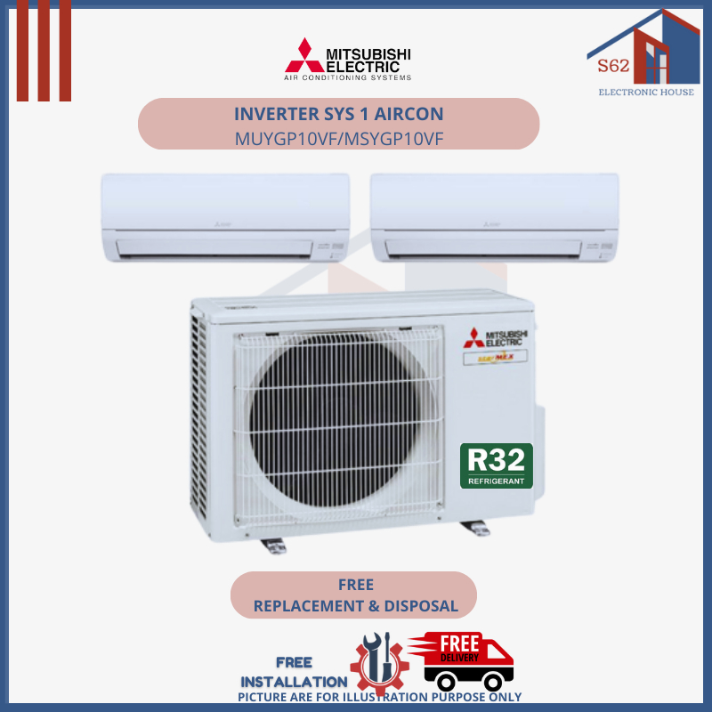 MITSUBISHI SYSTEM 1 AIRCON - 5 Ticks - (INSTALLATION INCLUDED) | Shopee ...