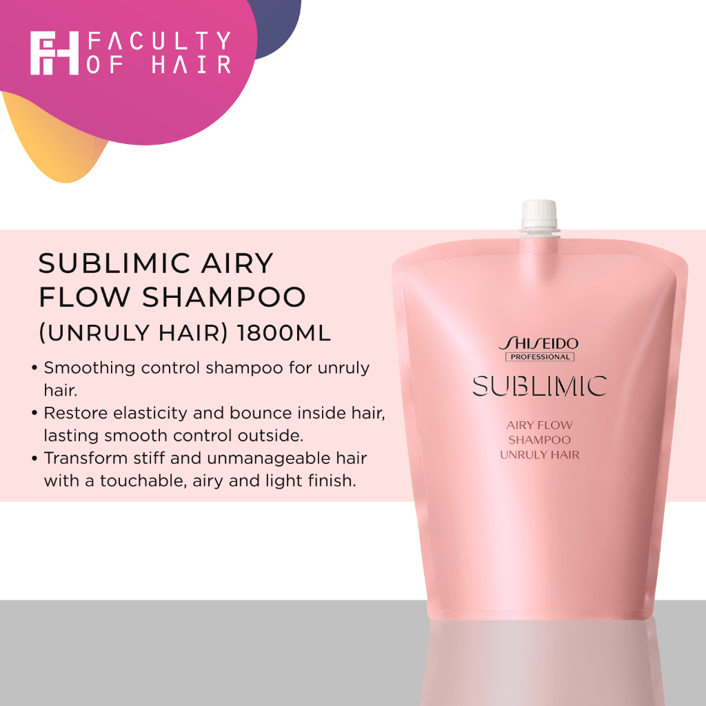 Shiseido Sublimic Airy Flow Shampoo (1800ml) | Shopee Singapore