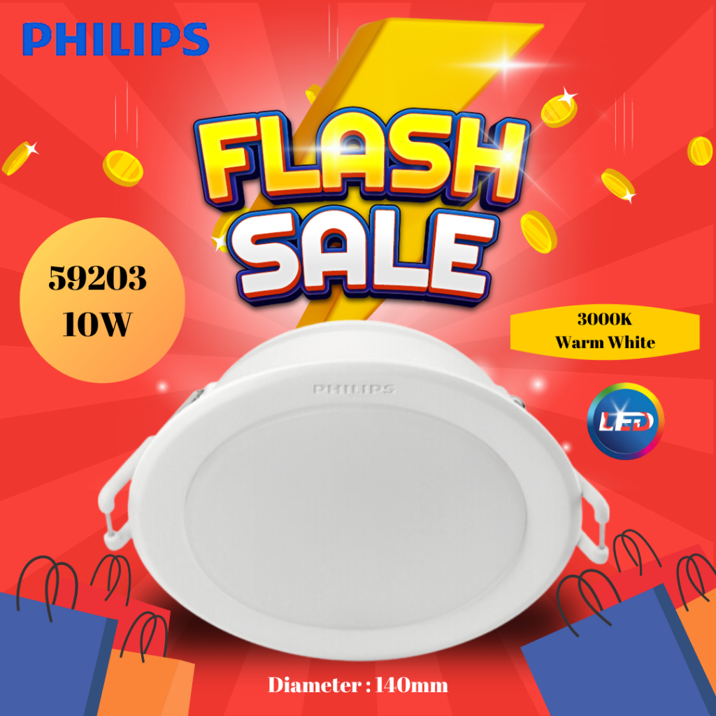 CLEARANCE SALE! Philips Meson LED Downlight 10W for False Ceiling ...