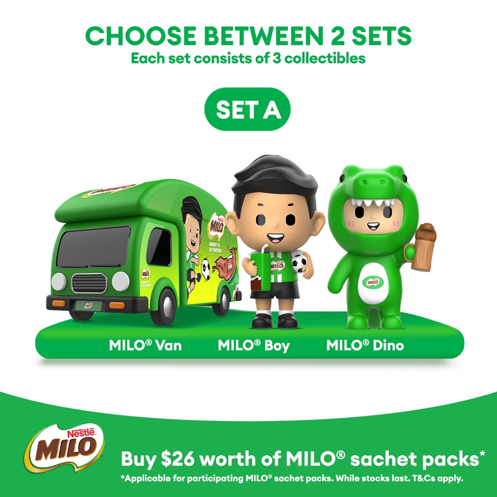 [GWP] MILO Collectible Figurine Set A of 3 (EA) | Shopee Singapore