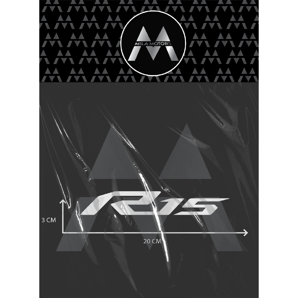 [SG] 1pc Motorbike Logo Sticker Decal Decorative Waterproof Yamaha R15 ...