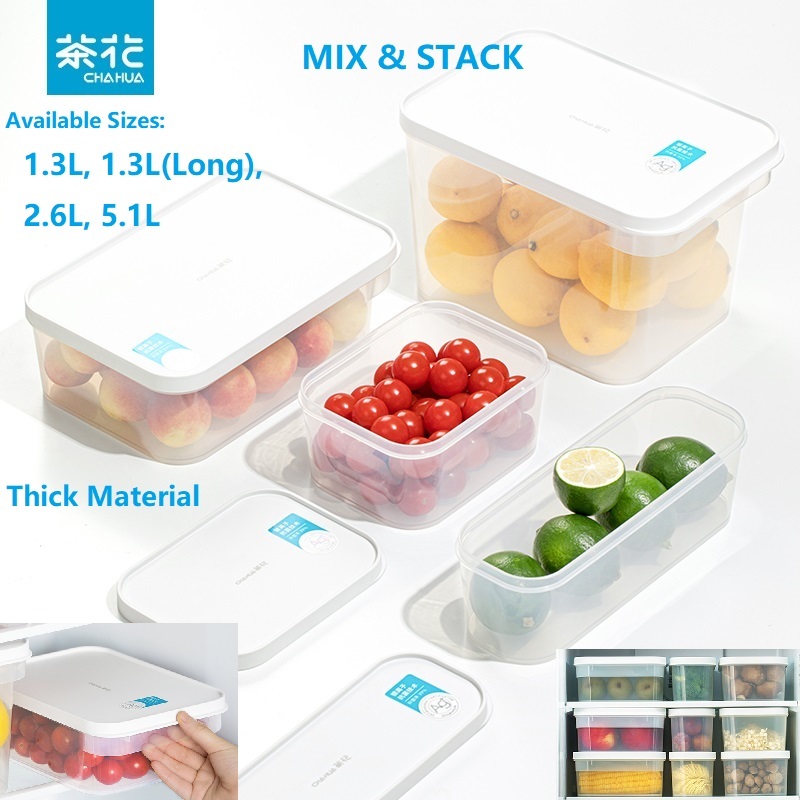 CHAHUA Stackable Air-Tight Food Storage Container Box | Thick Durable ...