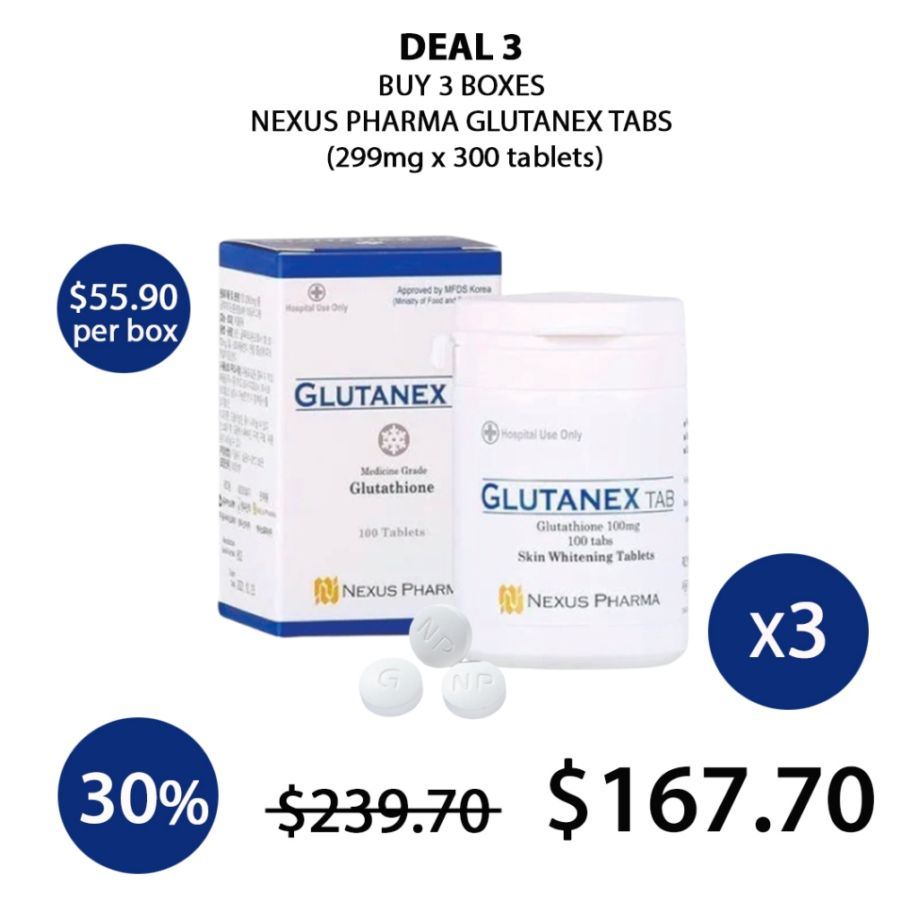 (NEXUS PHARMA OFFICIAL STORE) Glutanex Medicine Grade Glutathione ...
