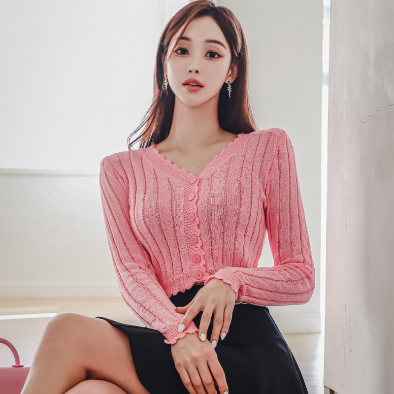 [HIDIVA] Korea Brand /T3912 Candy Knit Cardigan/ a cute date dress, office outfit | Shopee Singapore