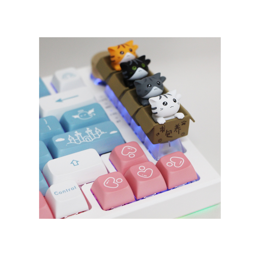 [Local Seller] Artisan Cute Cat Artisan Keycaps (Suitable Gateron ...