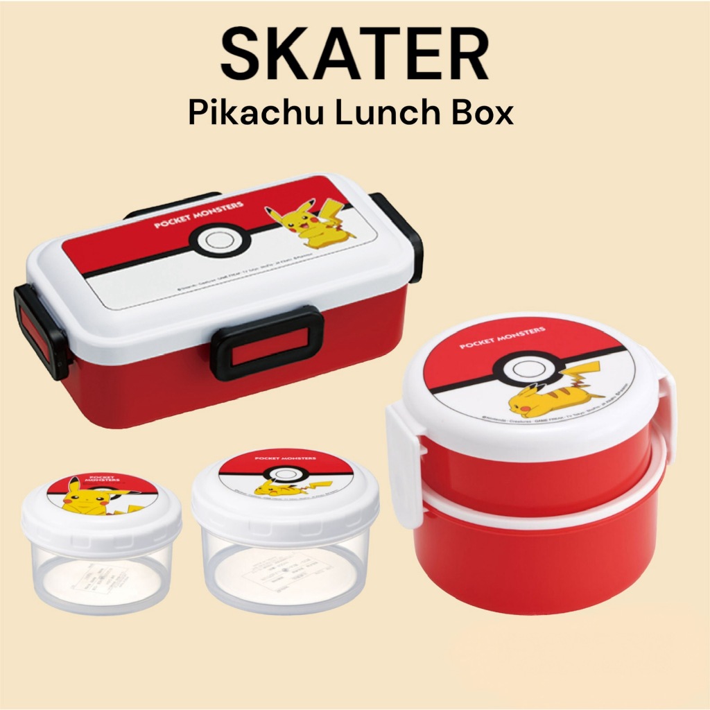 [Skater]Pokemon Pikachu Lunch Box 3type(500ml ONWR1AG/530ml PFLB6AG ...