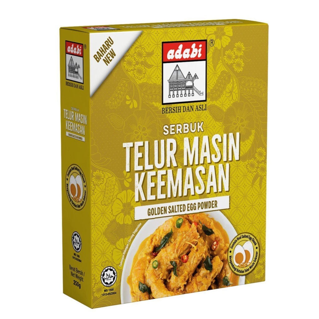Adabi Golden Salted Egg Powder Telur Masin Keemasan (250g) | Shopee ...
