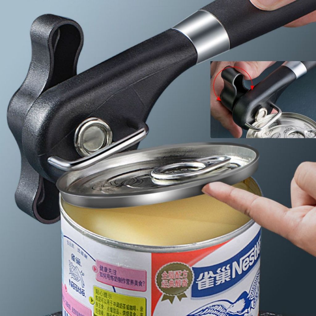 Stainless Steel Cut Can Opener Kitchen Professional Manual Can Opener ...