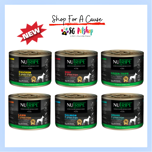 Nutripe DOG Pure Gum-Free Wet Food 185g (12 cans / 24 cans) | Shopee Singapore