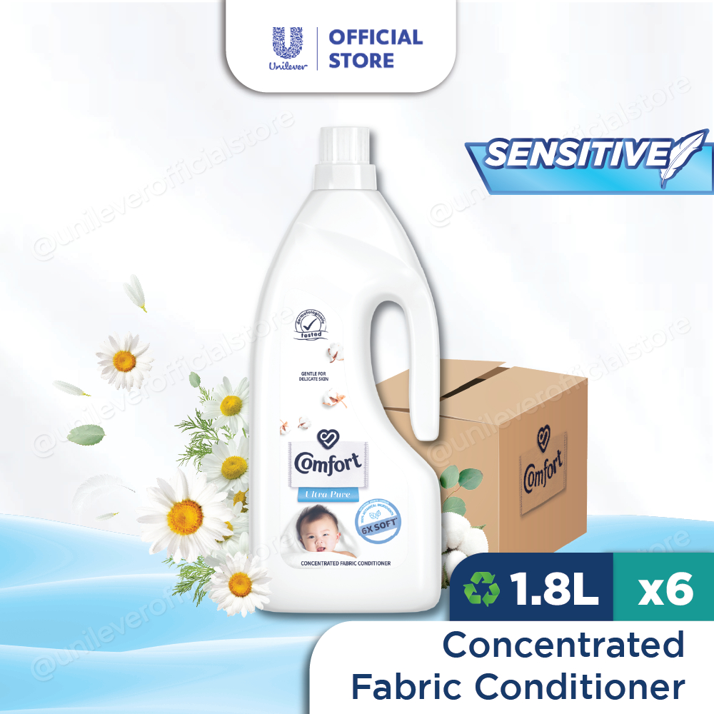 [Bundle of 6] Comfort Concentrate Ultra Pure Fabric Softener 1.8L ...