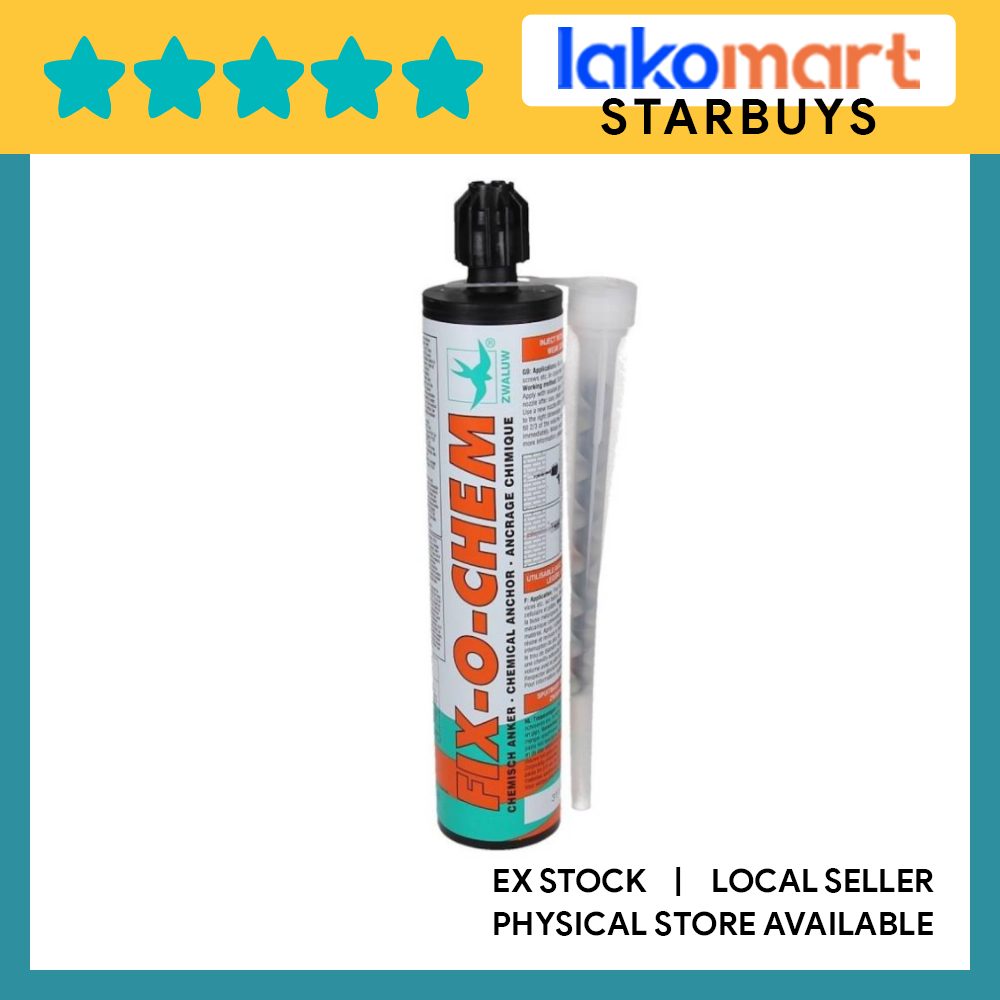 DEN BRAVEN Zwaluw Chemical Epoxy Fix o Chem Anchoring Chemical 280ml ...