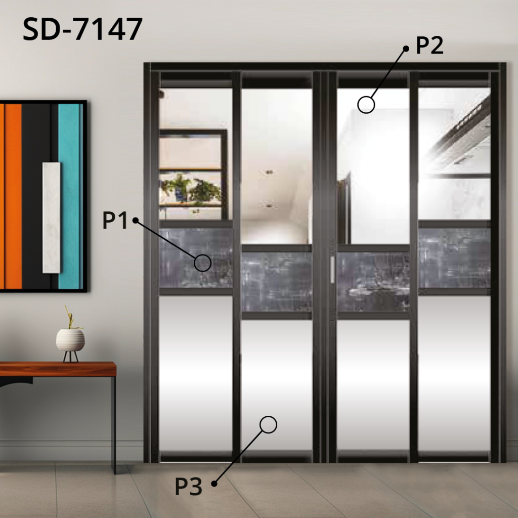 Aluminum Slide and Swing Kitchen glass door- 4P Type11 | Free ...