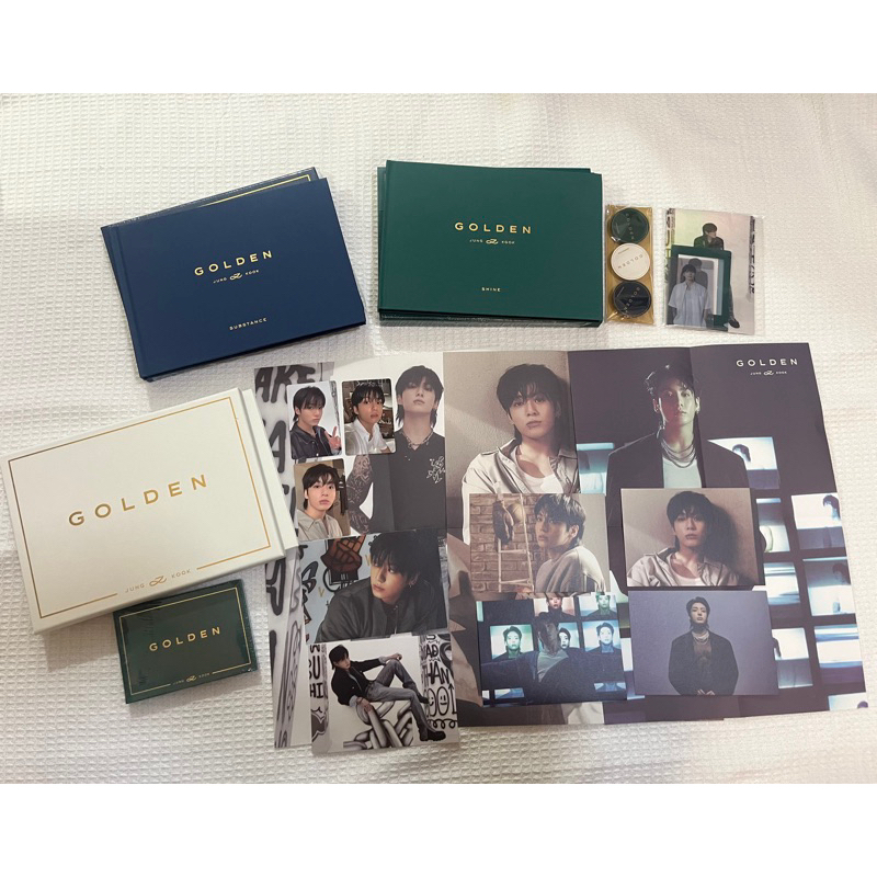 BTS Jungkook Golden Album Photocard Postcard Griptok Weverse Albun ...