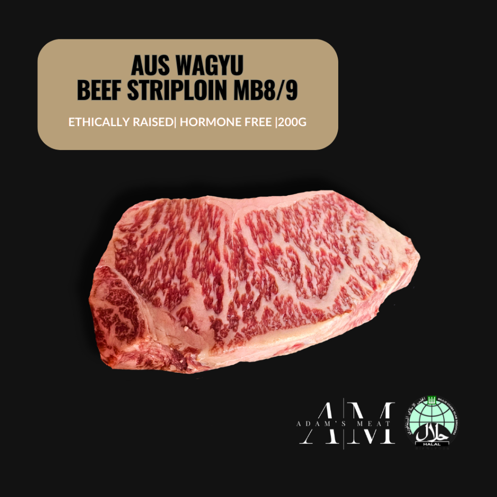 [Adam's Meat] Wagyu | Black Angus | AUS Premium Beef Striploin Steak ...