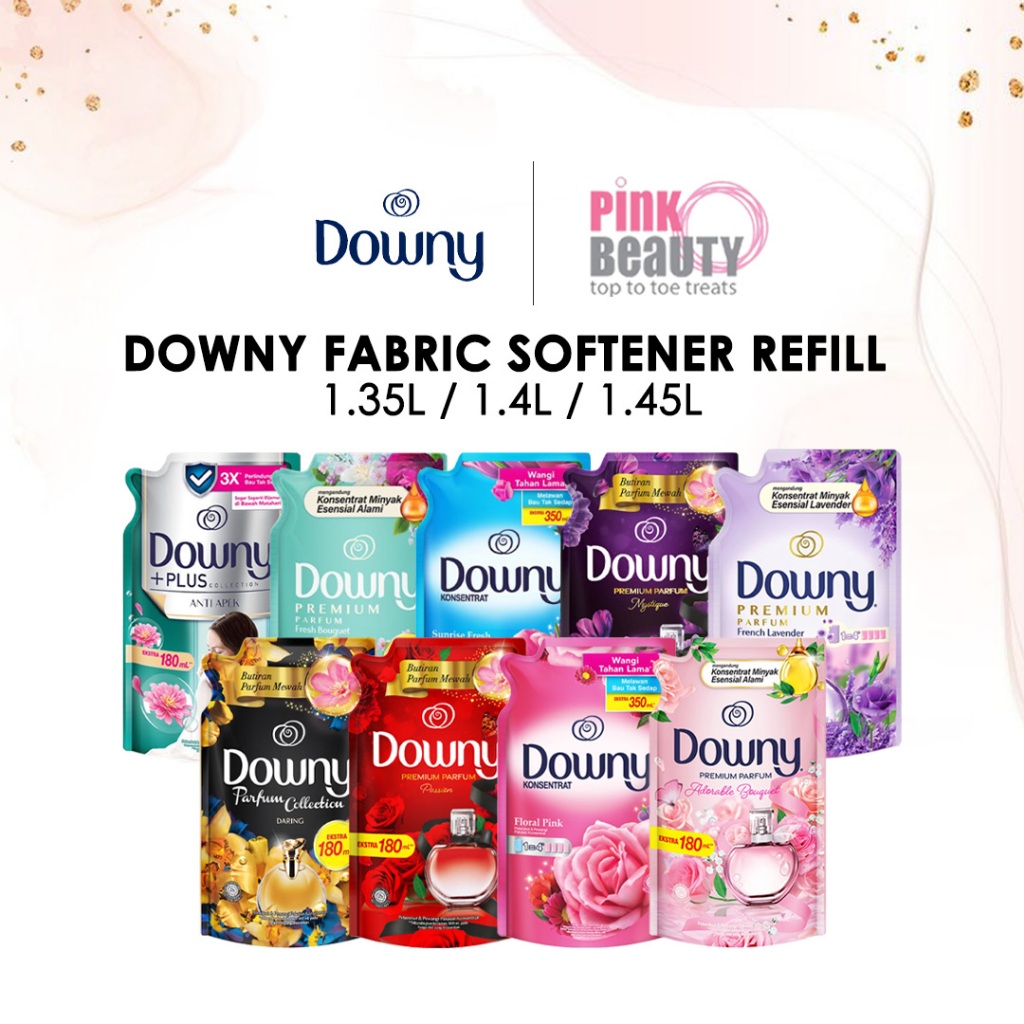 Downy [1/Bundle of 3] Fabric Softener Refill Pack, 1.35L / 1.45L ...
