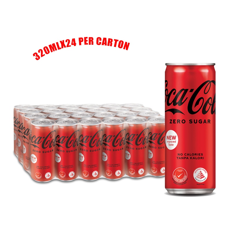 Coca Cola Coke Classic / Coke Light / Coke Zero 320ml x 24 per carton ...