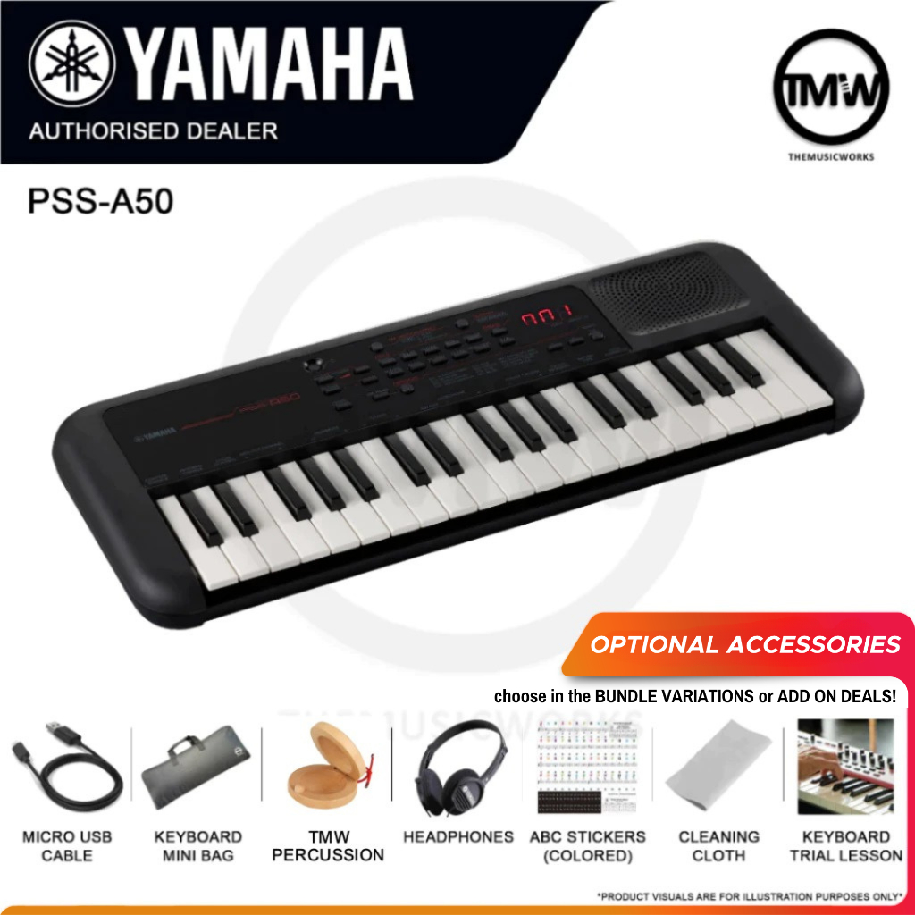 Yamaha PSS-A50 Portable Mini Keyboard 37 keys PSSA50 PSS A50 Piano Synthesizer [LIMITED STOCK ...