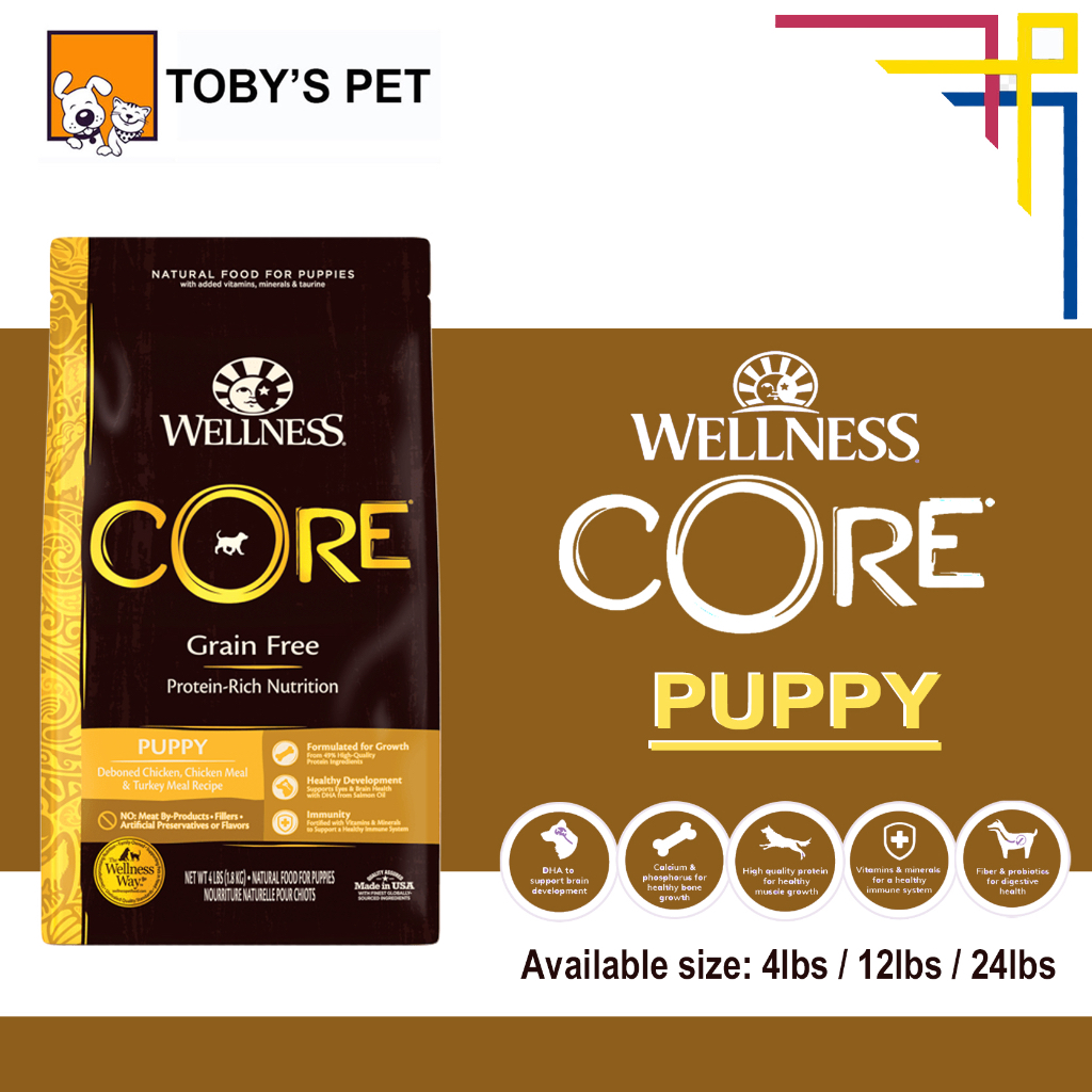 Wellness CORE Puppy (Available size: 4lbs/12lbs/24lbs) | Shopee Singapore