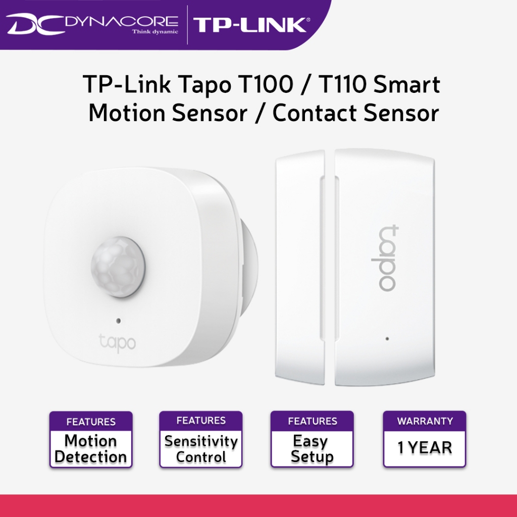 TP-Link Tapo T100 Smart Motion Sensor / Tapo T110 Smart Contact Sensor ...