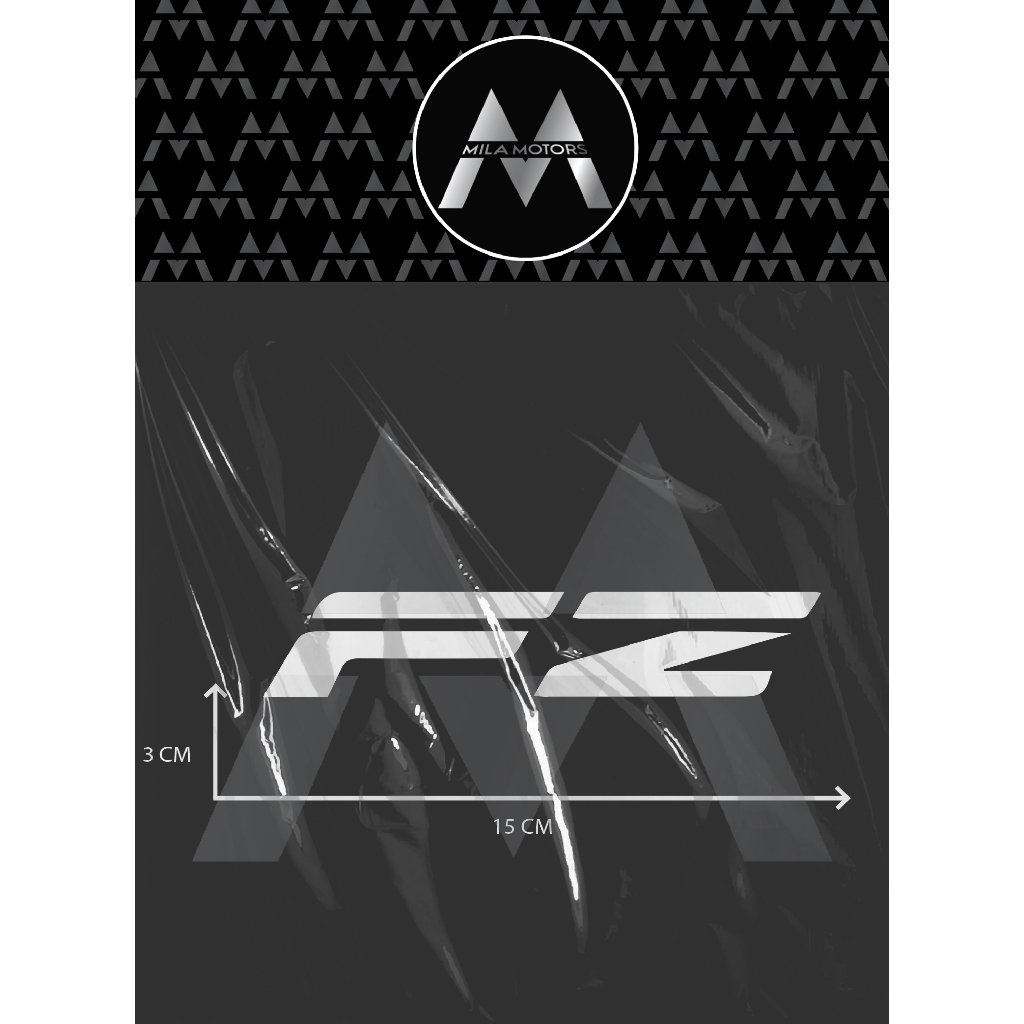 [SG] 1pc Motorbike Logo Sticker Decal Decorative Waterproof Yamaha FZ ...