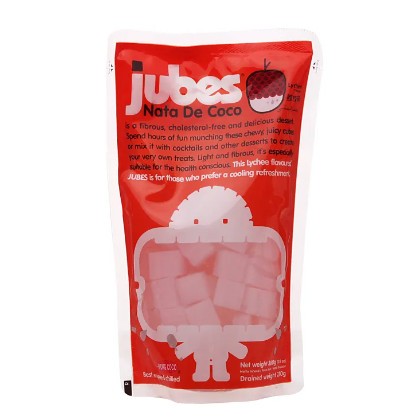 Jubes Nata de Coco Grape Flavour Cubes/Jubes Nata de Coco Lychee ...