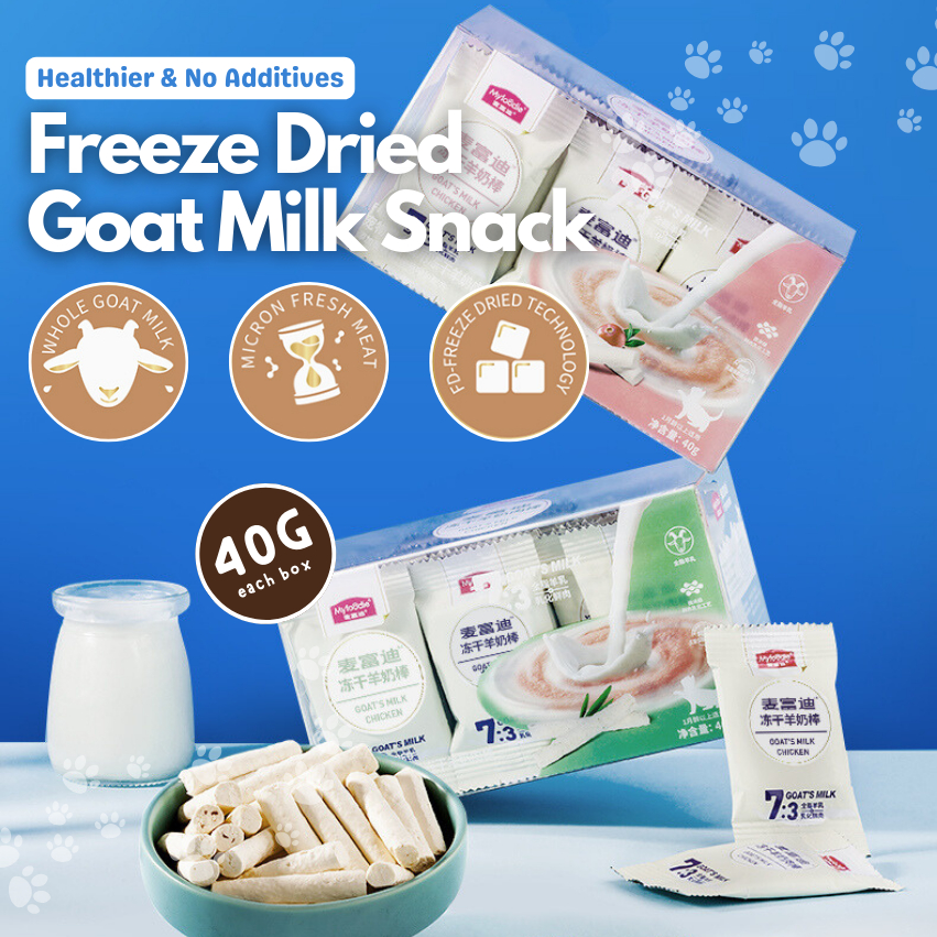 Pets Cats Treat Snacks || Freeze Dried Goat Milk Stick 40g || Chicken ...