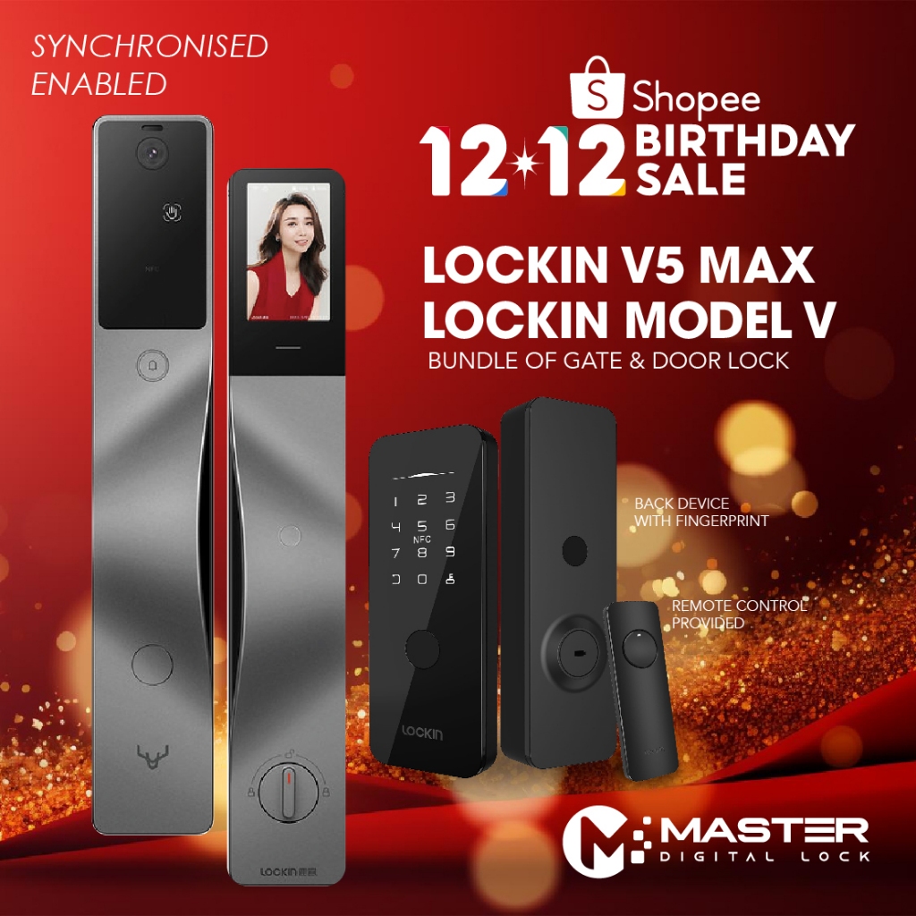 LOCKIN BUNDLE DIGITAL LOCK (SYNCHRONISED DOOR AND GATE) 2 YEARS ...