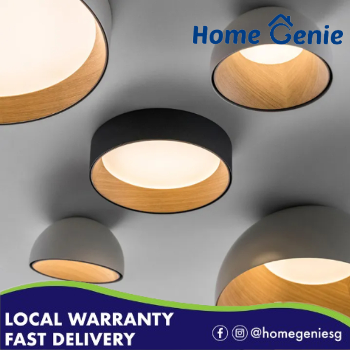 Bedroom Tri-Color Ceiling Lamp Creative Wood Grain Color Lamp in the ...