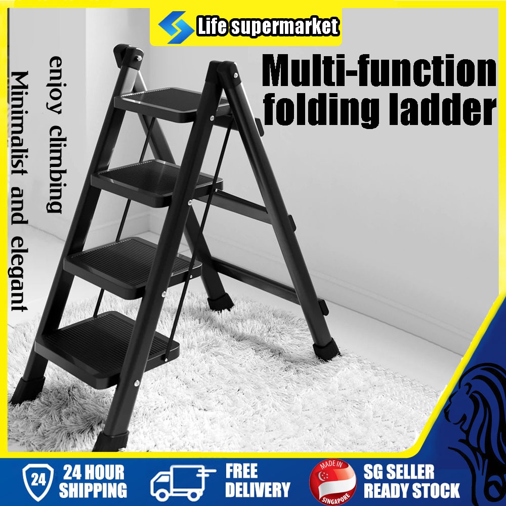 [SG] Household indoor Ladder Mini Folding step stool Space Saving ...