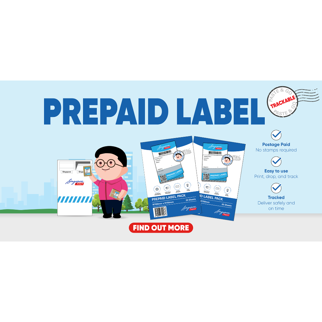 [SINGPOST] Tracked Letterbox Prepaid Label | Shopee Singapore