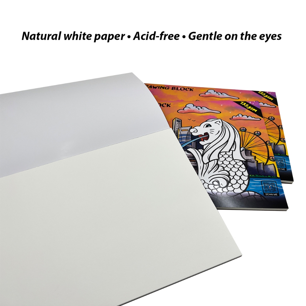 🇸🇬🚚Drawing Block | A3 | A4 | Drawing Paper | White | 135gsm | 165gsm ...