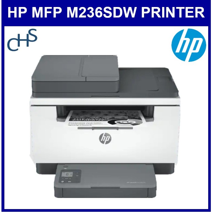 HP LaserJet MFP M236SDW 236SDW Monochrome Printer Print Scan Copy Auto ...