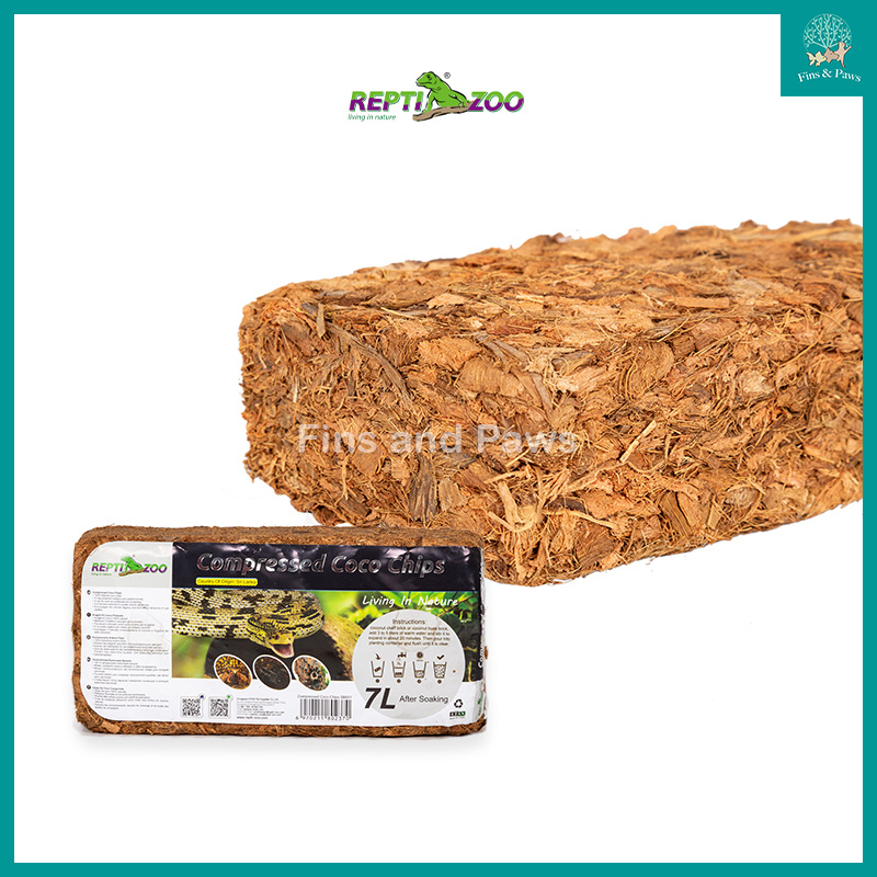 [Reptizoo] Compressed Coco Chips 7L Natural Reptile Coconut Fibre ...