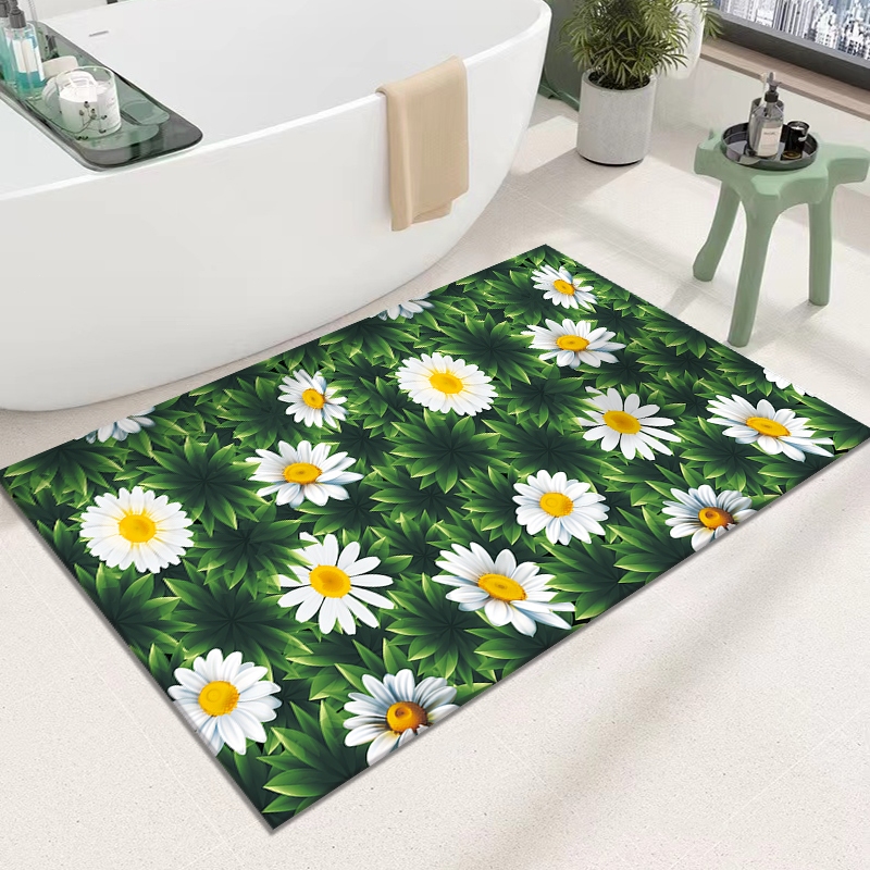 Diatom Ooze Bathroom Soft Floor Mat Bathroom Absorbent Non-Slip Mat ...