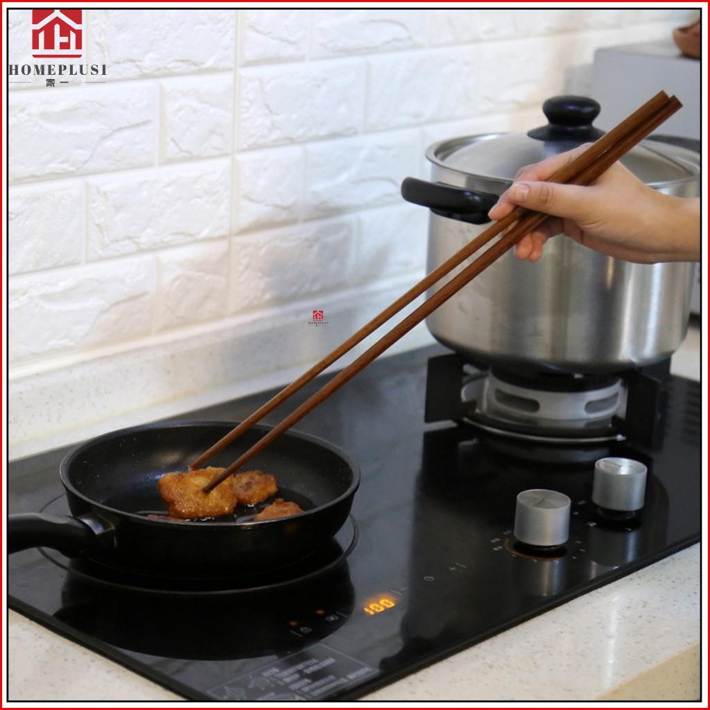 [SG HOMEPLUS1] 42cm Long Wooden Chopsticks for Hotpot Deep Frying ...