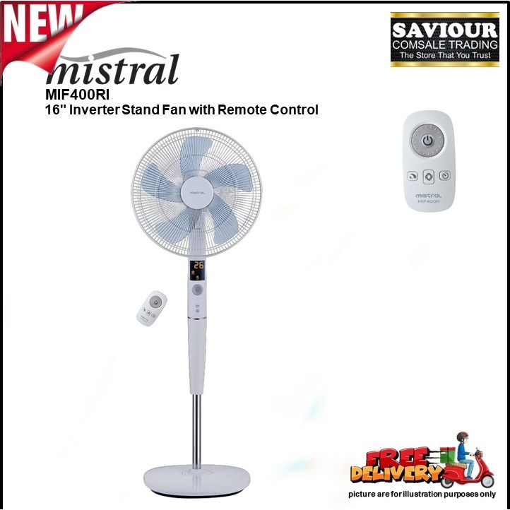 MISTRAL MIF400RI 16" Inverter Stand Fan with Remote Control | Shopee ...