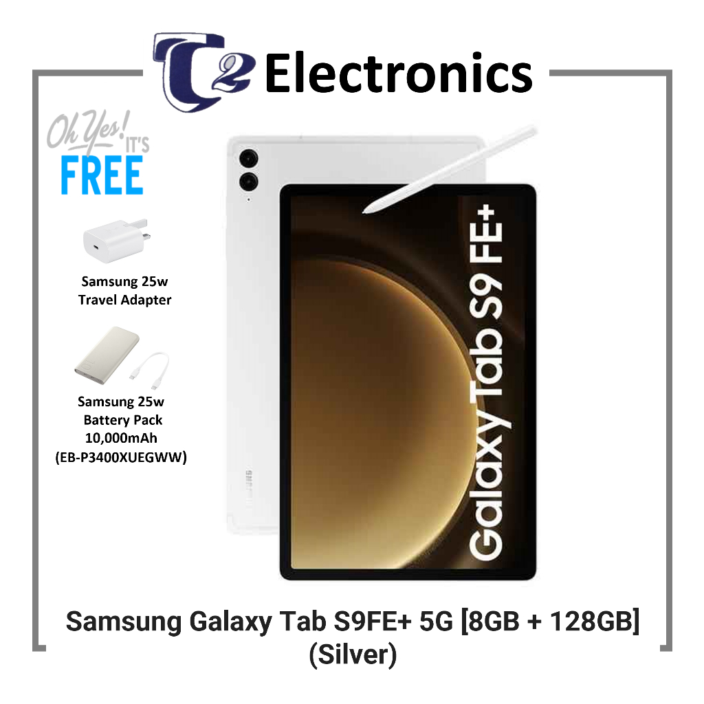 Samsung Galaxy Tab S9FE+ 5G/Wifi [8GB RAM+28GB ROM]*Free Samsung 25w ...