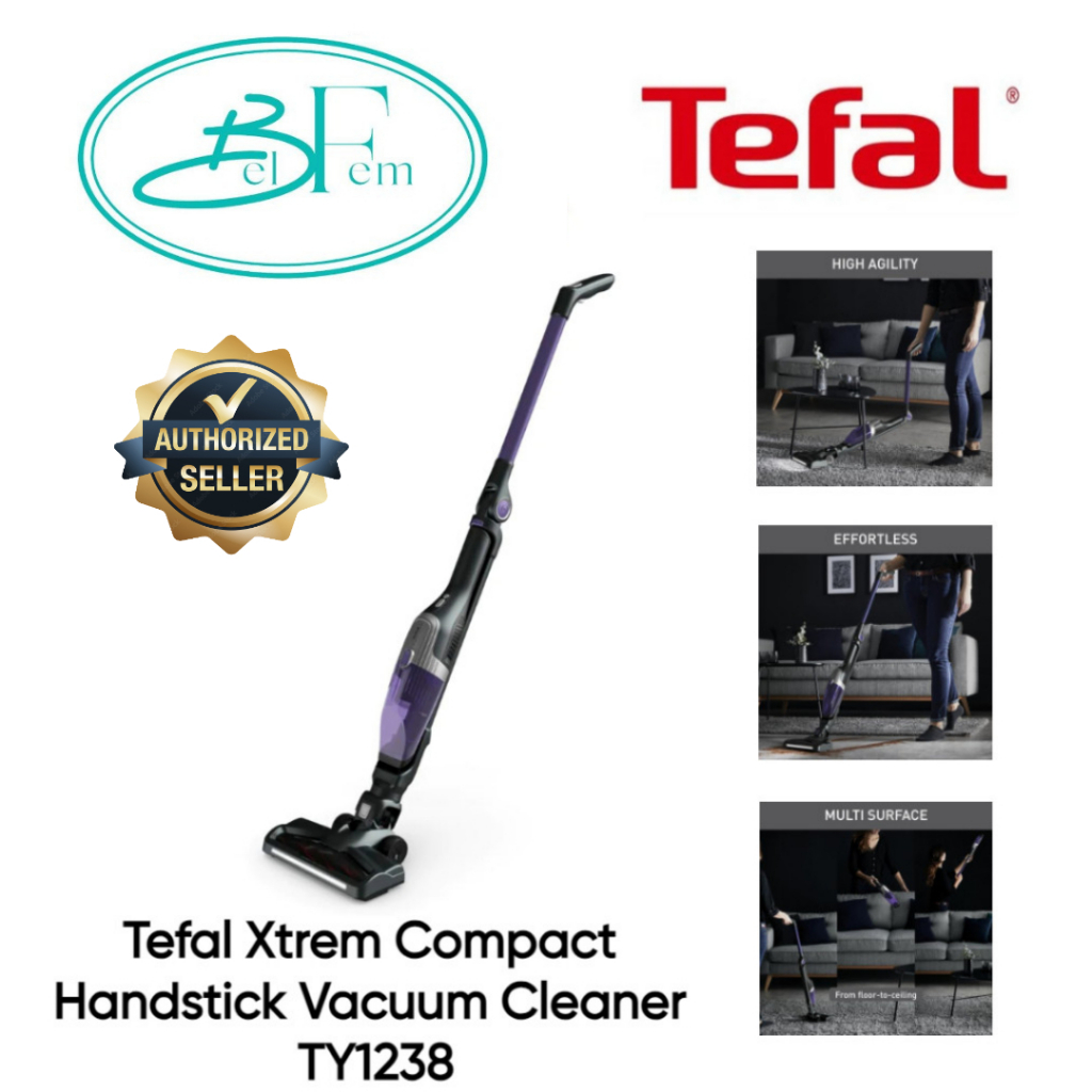 Tefal TY1238 Xtrem Compact Handstick Vacuum Cleaner - 2 YEARS WARRANTY ...