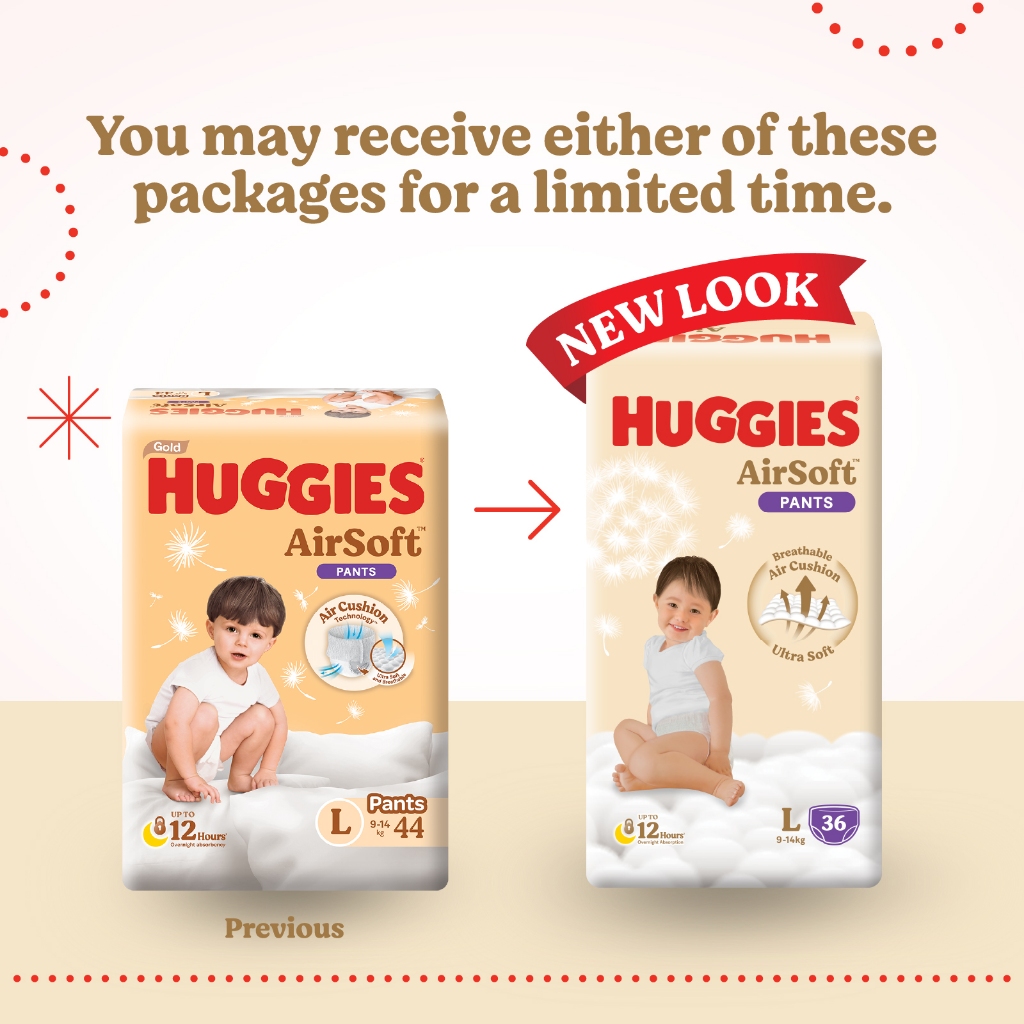 [Bundle of 2 Carton] Huggies Airsoft Pants M- XXL | Shopee Singapore